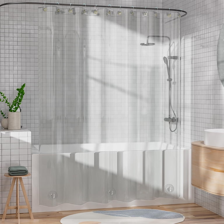 Clear Shower Curtain 2 Shower Curtain Waterproof Mildew Resistant