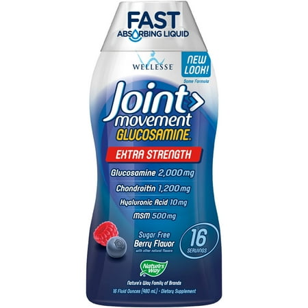 Wellesse Dietary Joint Movement Glucosamine Natural Berry Flavor ...