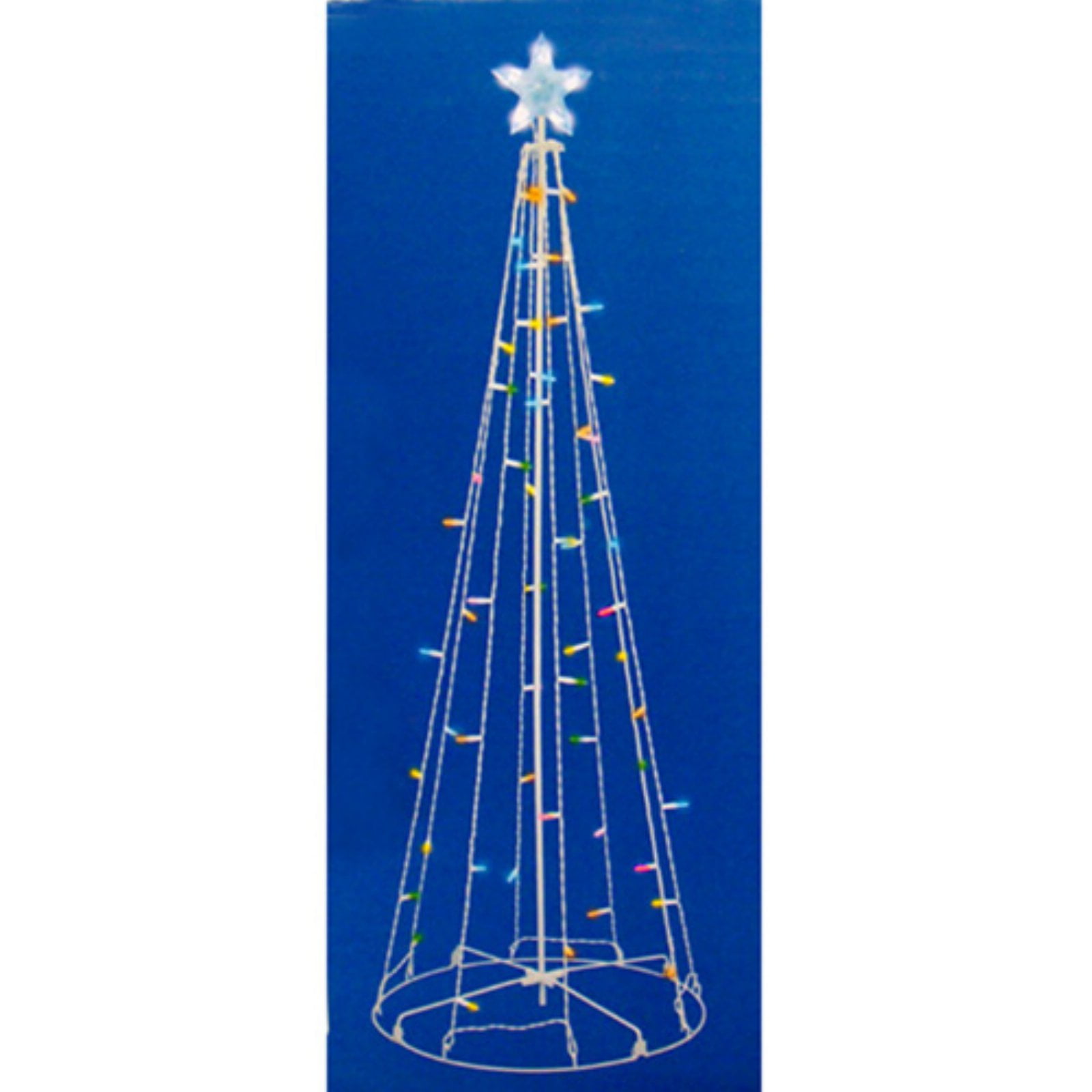 Sienna 5 ft. Lighted Outdoor Show Cone Tree Lawn Art - Walmart.com
