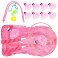 Childrens Badminton Tennis Racket Toy Set 2 in 1 Indoor Outdoor Racket ...