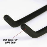 Hyper Tough Steel Utility V-Hook with Screw Mount, Black Powder Coat ...