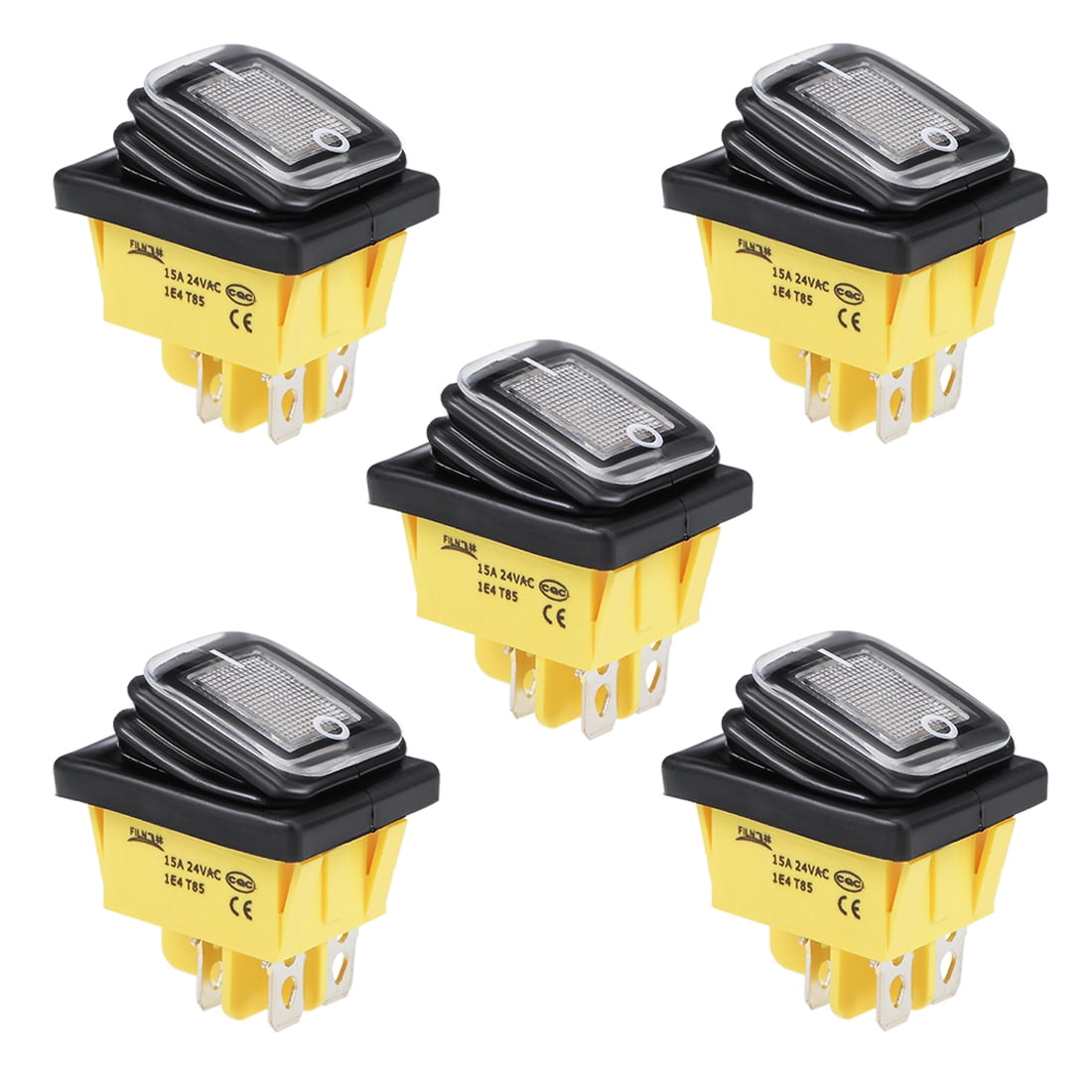 Boat Rocker Switch White LED Waterproof Toggle Switch for Boat Car ...