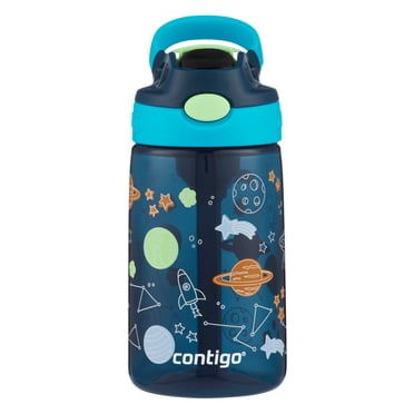 Contigo Kids Water Bottle with Autospout Straw Green & Blue, 14 fl oz ...