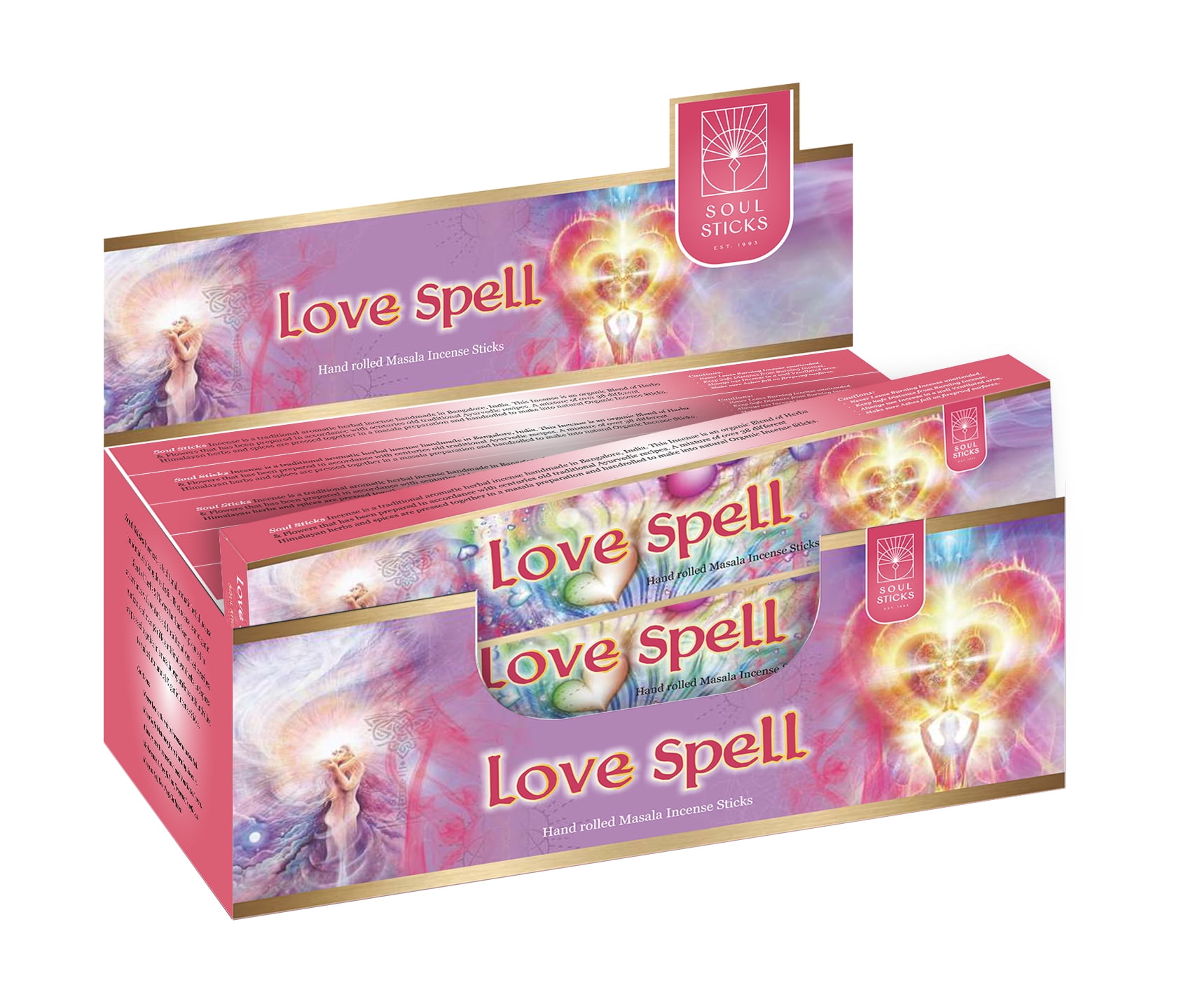 Soul Sticks Love Spell Hand-Rolled Incense Sticks Mystic Spirit Blends ...
