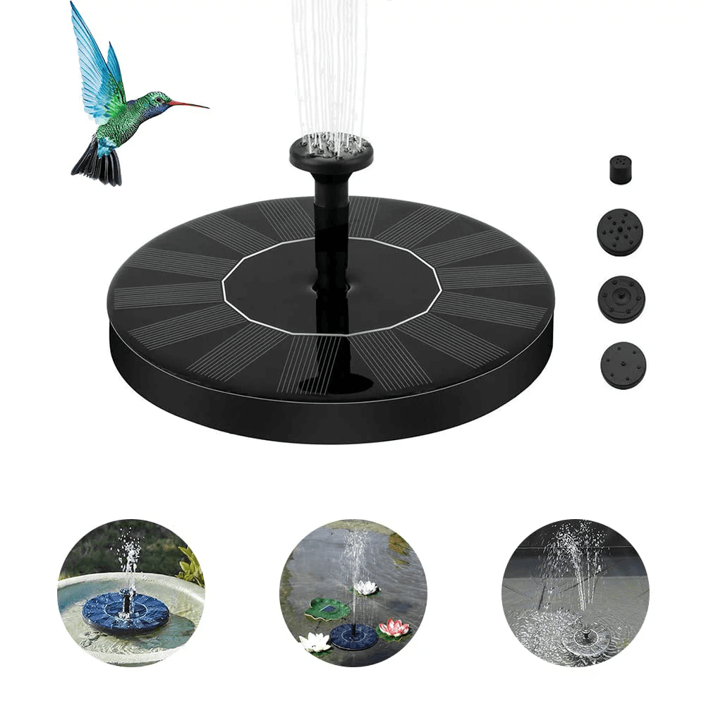 Mini Solar Fountain, Bird Bath Fountain Pump, Solar Floating Water ...