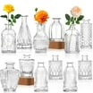 Glasseam 6 inch Tall Glass Bud Vases, Set of 24, Skinny Vases for ...