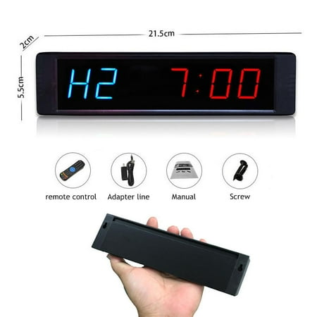 LED Interval Timer Fitness Gym LED Interval Timers Count Down Up Clock ...