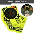ZXMT 25Pcs 8" Fluorescent Shooting Targets Paper for Range Gun Hunting ...