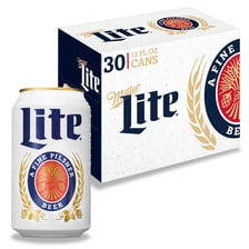 Miller Lite American Light Lager Beer, 24 Pack, 12 fl oz Glass Bottles ...