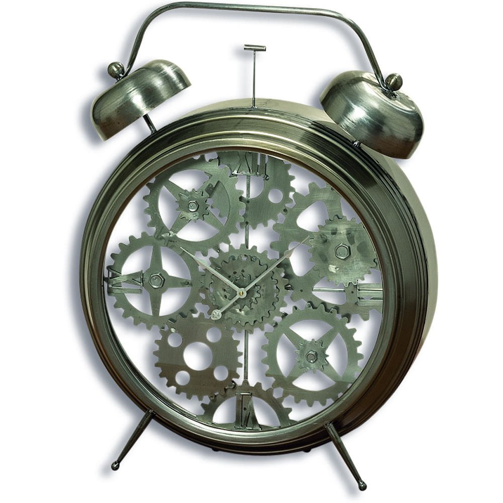 Iconic Exposed Gears Clock, 2 Ft 6" Tall, Glass Case Clock Work Wheels ...