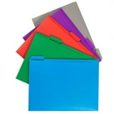 JAM Paper Files Storage Box, Clear Box & Colored Files, 12.5 x 9.5 3.5 ...