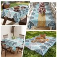 Abstract Retro Flower Texture Table Cloth 54x54in, Waterproof Square ...