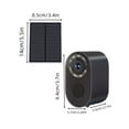 Outdoor Solar-powered Surveillance Camera, 2K High-definition Indoor ...