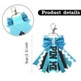 2Pcs PinMe Cheer Keychains Sport Glitters Beautiful Team Keyfob with ...