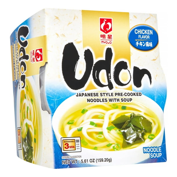 Myojo Udon Japanese Style Pre-Cooked Noodles With Soup Chicken Flavor ...
