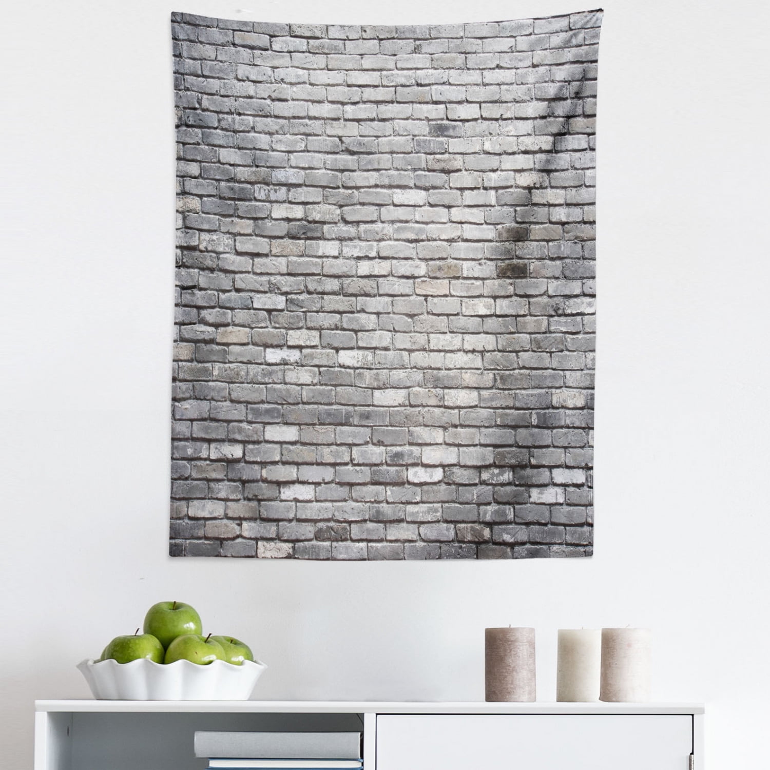 Grey Tapestry, Image of an Aged Old and Rough Brick Wall Obsolete ...