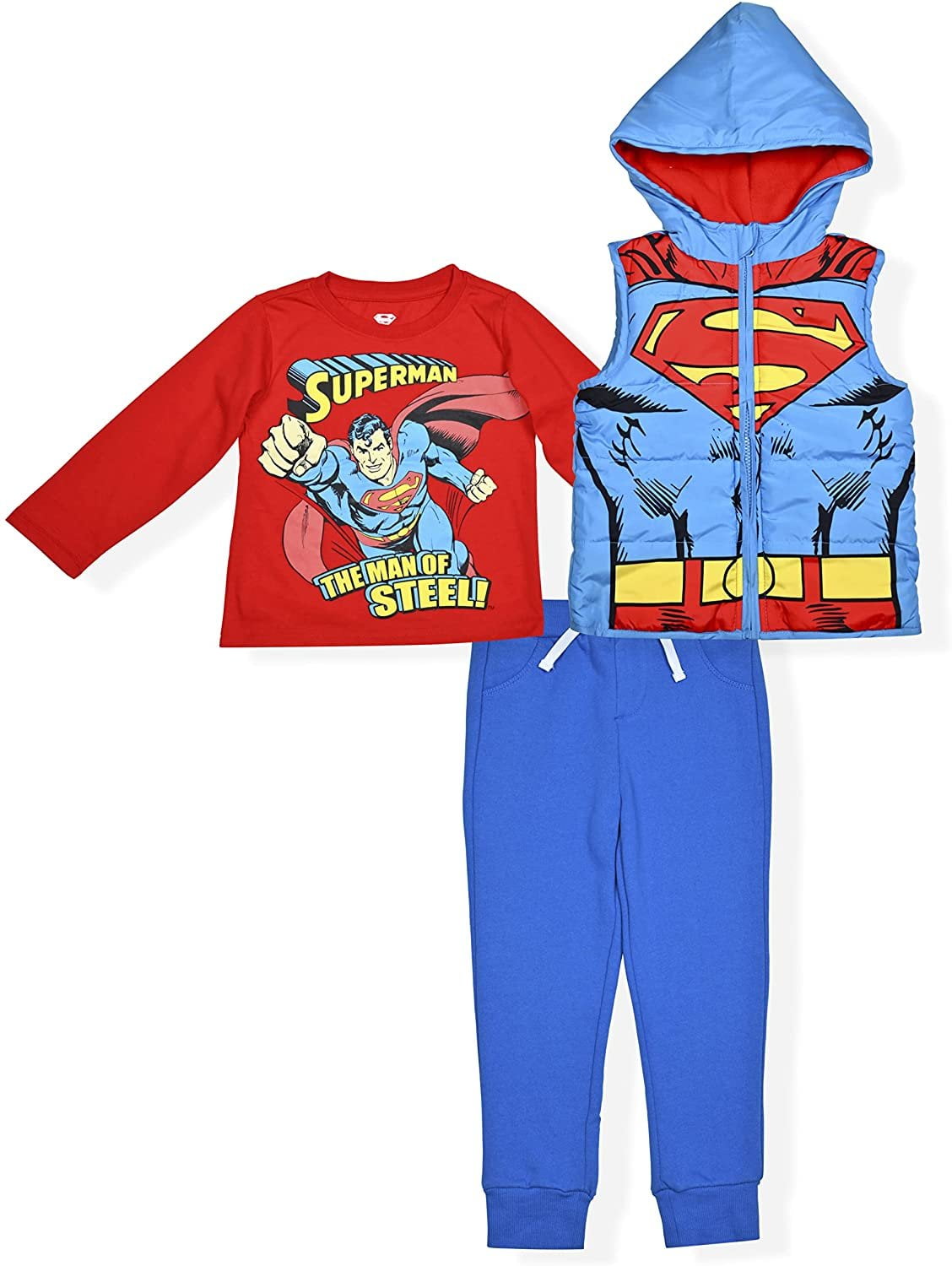 Superman Boys 3 Piece Vest Set, 4-7 - Walmart.com
