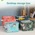 Farfi Storage Box Folding Large Capacity Cute Cartoon Print Deep Fabric ...
