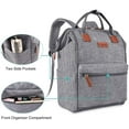 LOKASS 15.6 Inch Laptop Backpack, Business/Travel with USB Port, Grey ...