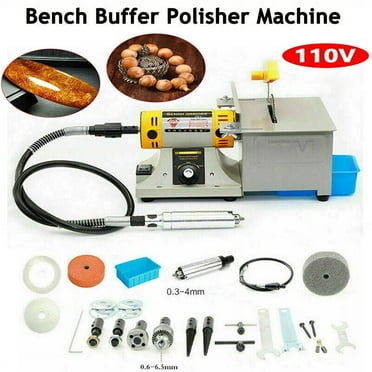 110V 350W Jewelry Polishing Machine, Gem Rock Stone Buffer Bench Lathe ...