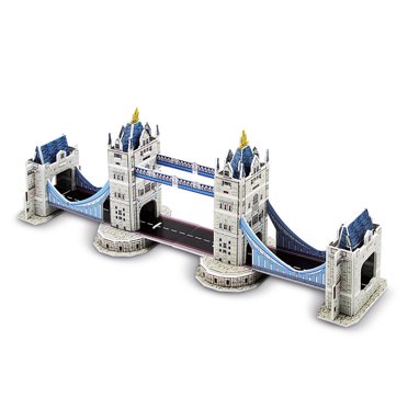 Rolife 3D Wooden Puzzle DIY Tower Bridge Model Kit with Lights for ...