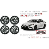 Velospinner 18" Gloss Black Alloy Rims, Set of 4, for Toyota Camry 2018 ...