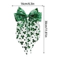 2026 St. Patrick's Day Hair Accessory Cloverleaf Mesh Large Bow Spring ...