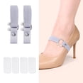 2Pcs U Shaped Pearls Elastic Shoe Straps Anti Slip High Heel Straps for ...