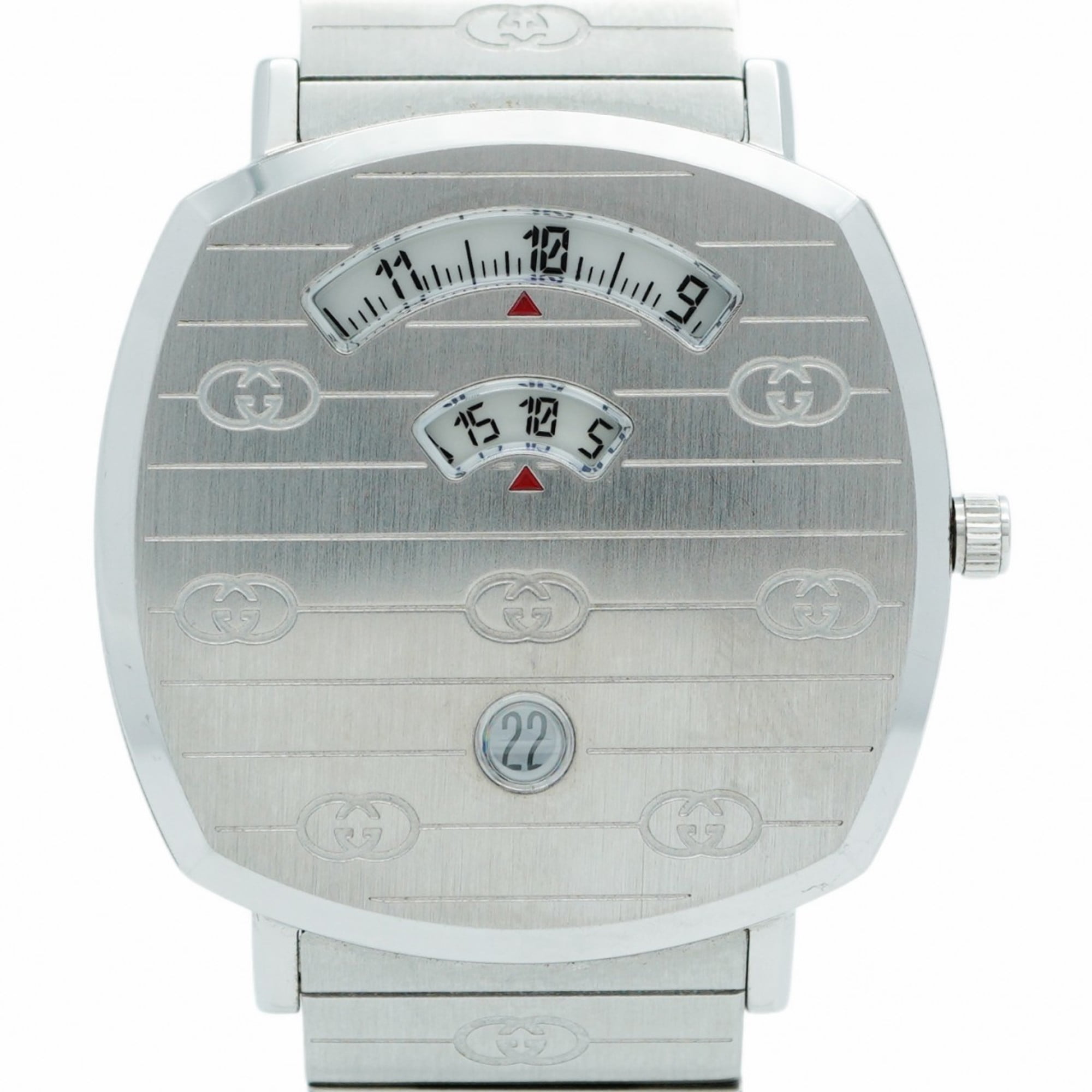 Pre-Owned Gucci Grip Watch 157.3 White Dial Men's (Good) - Walmart.com