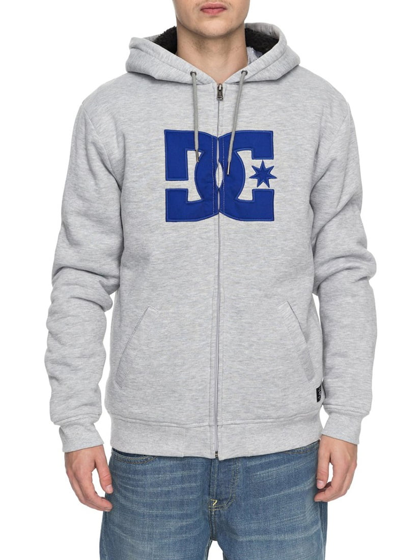 DC Shoes Mens Star Sherpa Zipper Up Hoodie - Walmart.com