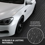 Tonchean 16.5ft x 3.3ft Heavy Duty Garage Floor Mat, Diamond Plate Thickened Rubber Non-Slip ...