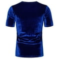 Krdevn Men's Summer Solid Color Short Sleeved T Shirt Bright Face,XL ...