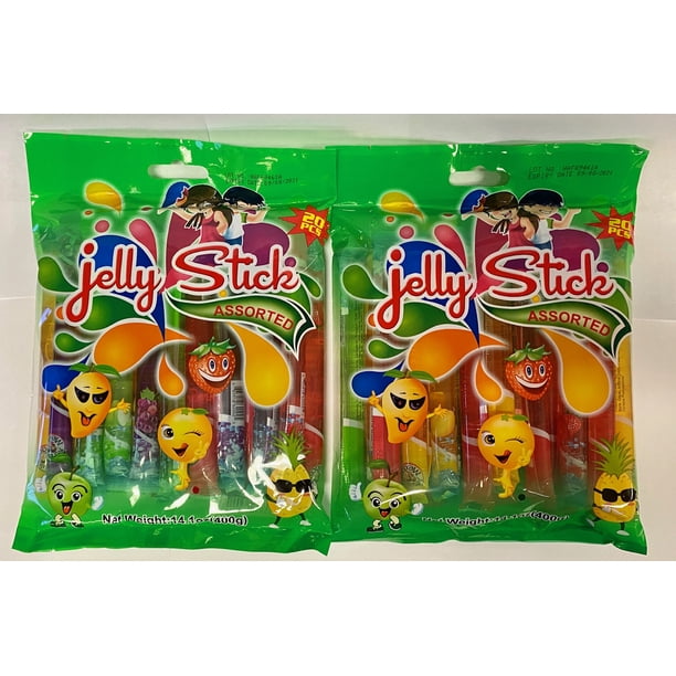 Mi Dulce Mexico Jelly Stick 2 bag bundle 28oz 40pcs - Walmart.com ...