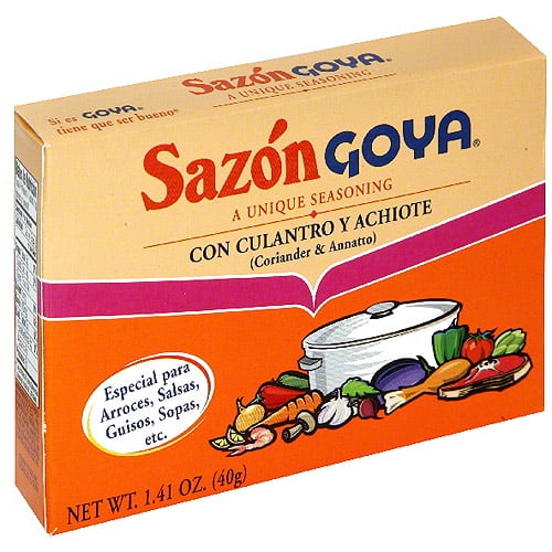 Goya Sazon Flavor Packet, Corainder & Annatto, 1.41 oz (36 Pack ...