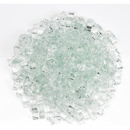 American Fireglass 10-Pound Fire Glass with Fireplace Glass and Fire ...