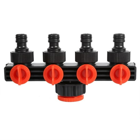 4 Way Tap Connectors Pipe Splitter Garden Hose Splitter Tap Quick ...