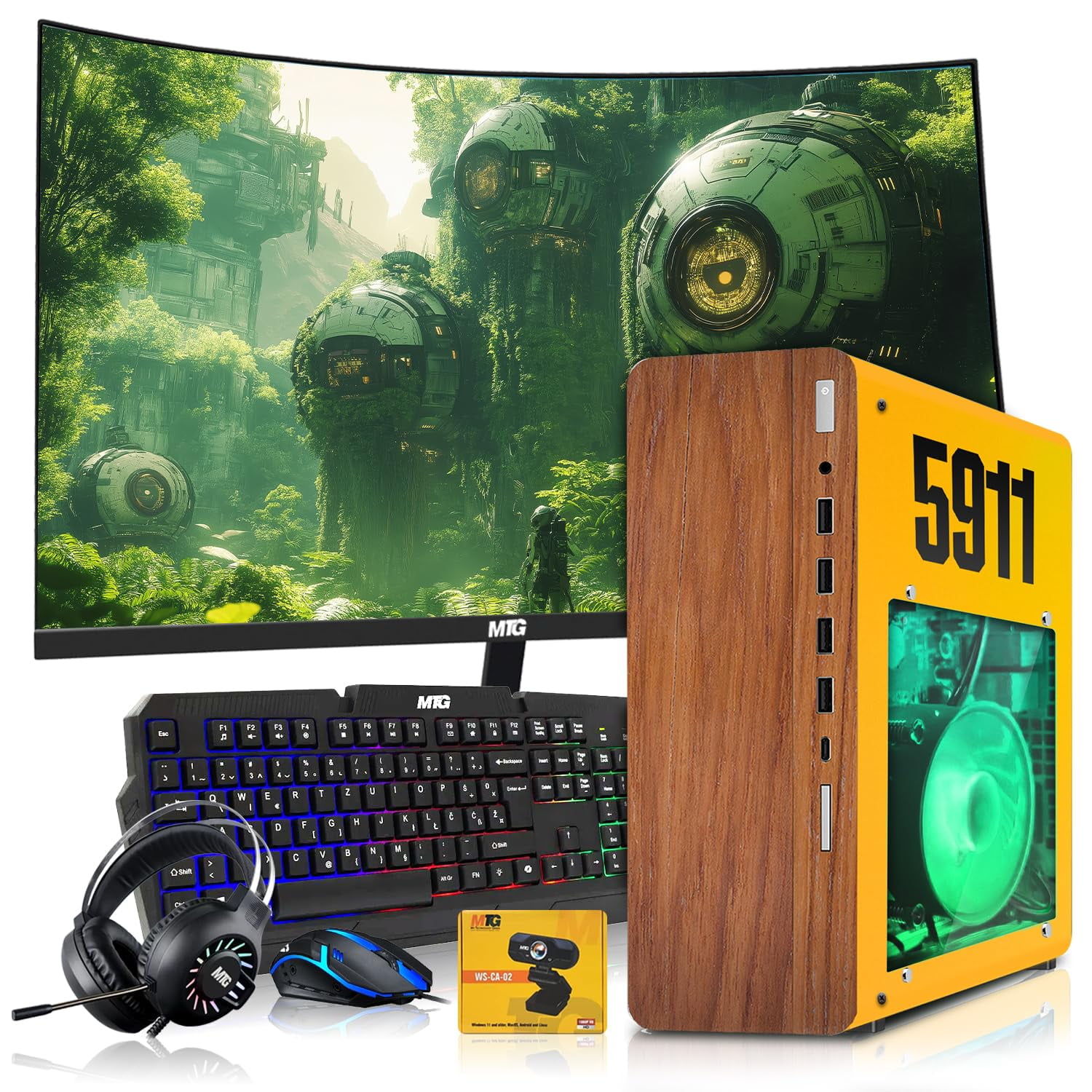 Restored HP Full Dark Gaming PC Desktop Computer 5911 AMD A10-9700, RX ...