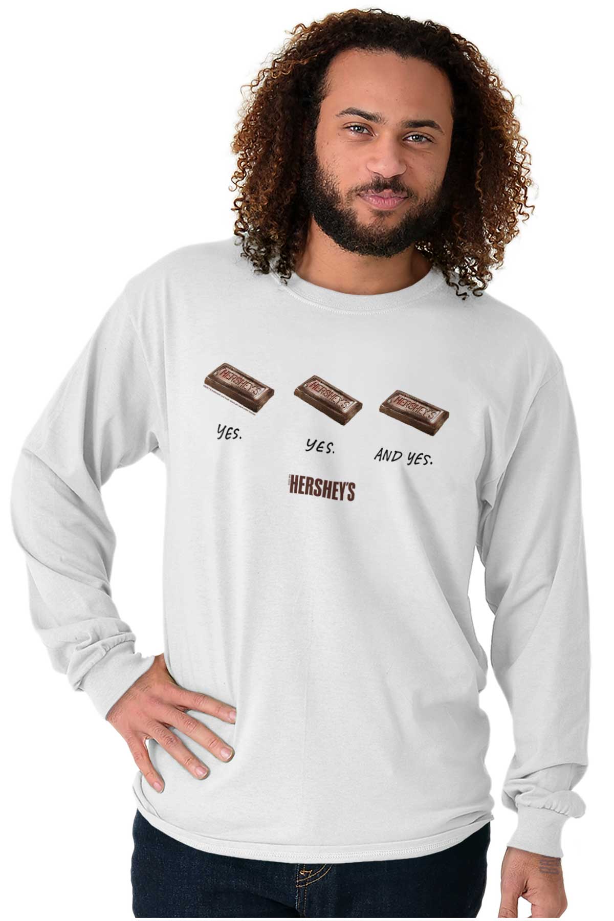 Hershey's Chocolate Candy Yes Please Long Sleeve TShirt Men Women ...