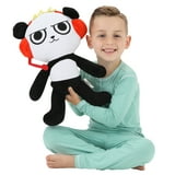 Ryan's World Plushie Panda Stuffed Animal Toy: Kids Snuggle and ...