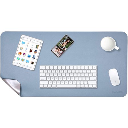 Desk pad, Ofce Multifunctional Desk Mat, Dual-Sided Leather -Slip Desk ...
