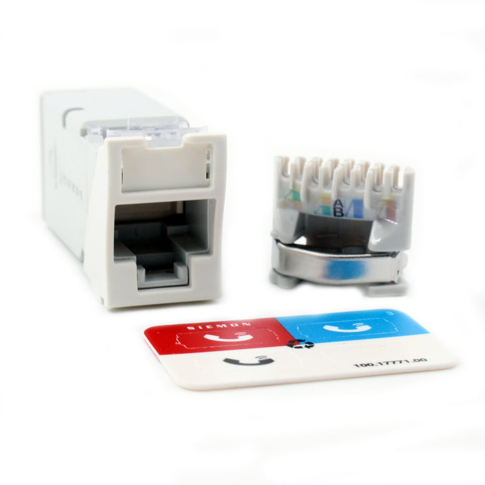 Siemon Z6A-02 Zmax Shielded Category 6A RJ45 Hybrid Ethernet Jack ...