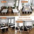 Conference Room Table Folding with Wheels Nesting Heavy Duty 70.9"L×23. ...