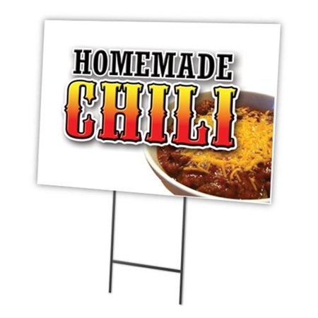 SignMission C-1216-DS-Homemade Chili 12 x 16 in. Homemade Chili Yard ...