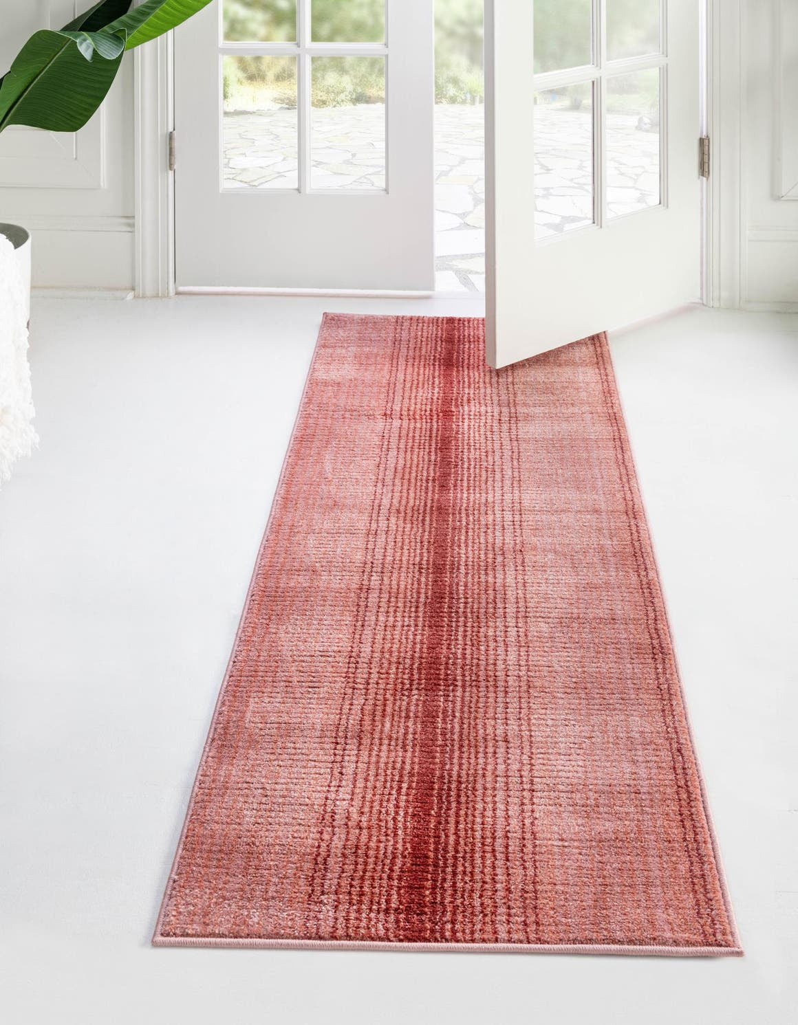 Rugs.com Gemstone Collection Rug – 2' 6 x 12' Runner Rusty Pink Rose ...