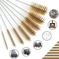 12 Inch Long Brass Tube Brushes for Pipe Cleaning Set with Brass ...