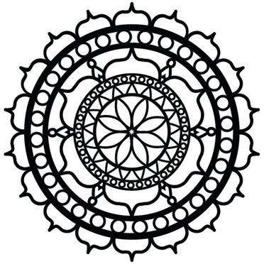 Woodware Raindrop Mandala 6.8 in x 6.8 in Stencil - Walmart.com