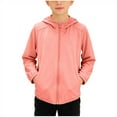 hengsof Children's Lightweight Hooded Sun Protection Jacket for Boys ...