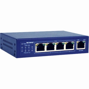 4PORT HIGH POWER 25.5 WATTS PER PORT 10/100MBPS ETHERNET SWITCH ...