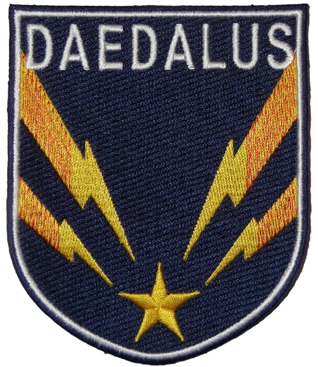 Stargate Atlantis Daedalus Ship Logo Shield Crew Embroidered Patch ...