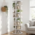 CONCETTA 8-Tier Rotating Shoe Rack, 360° Revolving Organizer with ...